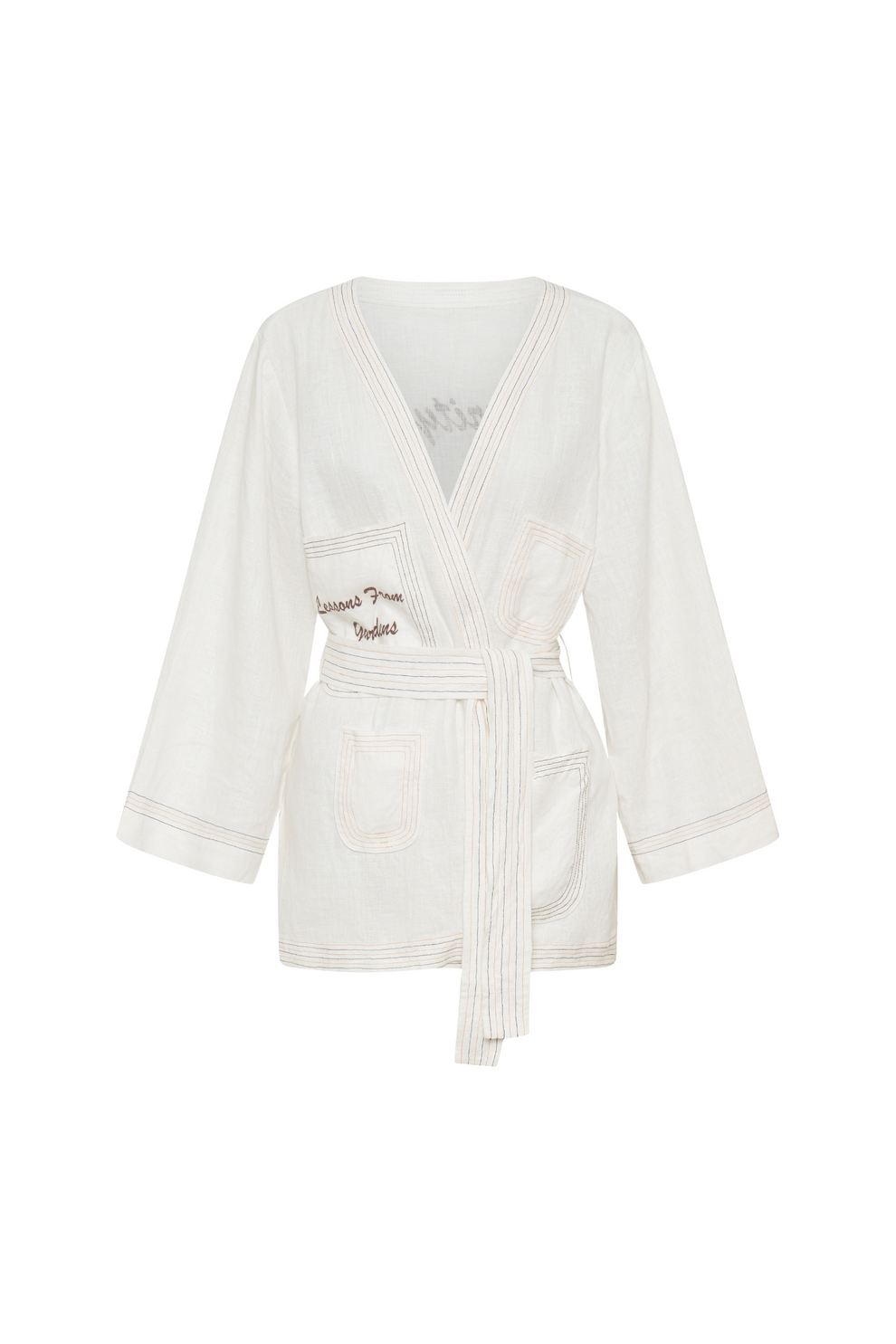 Contrast Stitched Hemp Robe – Sustainably minded | Walking Protest